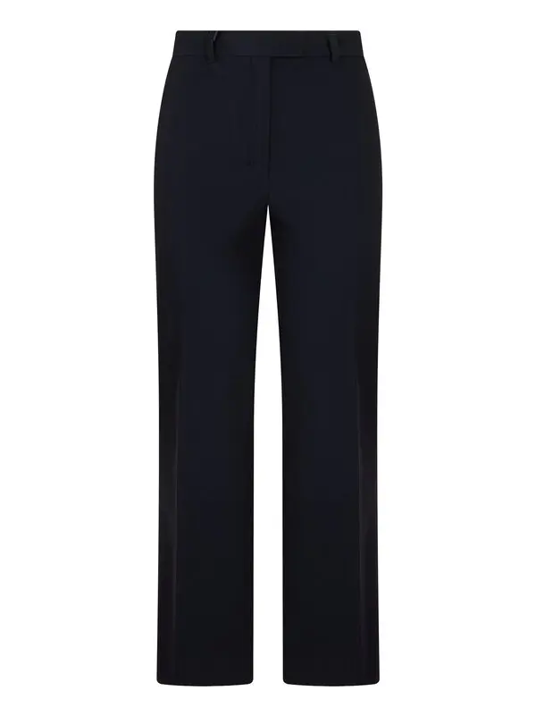 Max Mara Sleek High-waist Straight-leg Trousers - Black