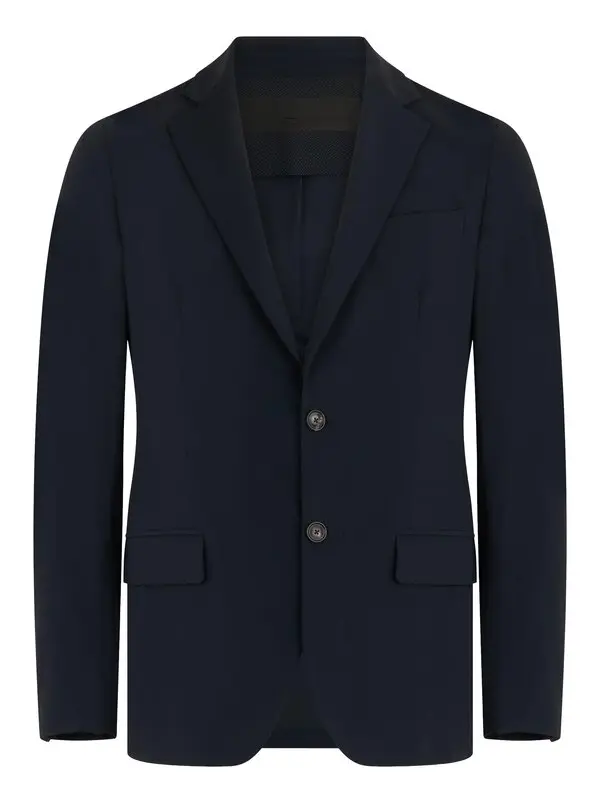 RRD Single-breasted Jacket With Classic Collar - Blue