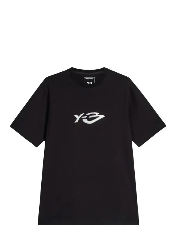 Y3 Logo Long Sleeve T-shirt - Black