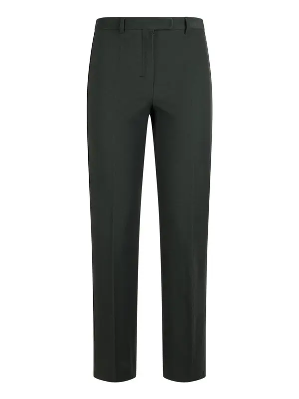 Max Mara Straight Leg Pants With Elasticized Waist - Black