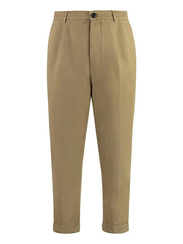 DONDUP Adam Stretch Cotton Chino Trousers - Beige