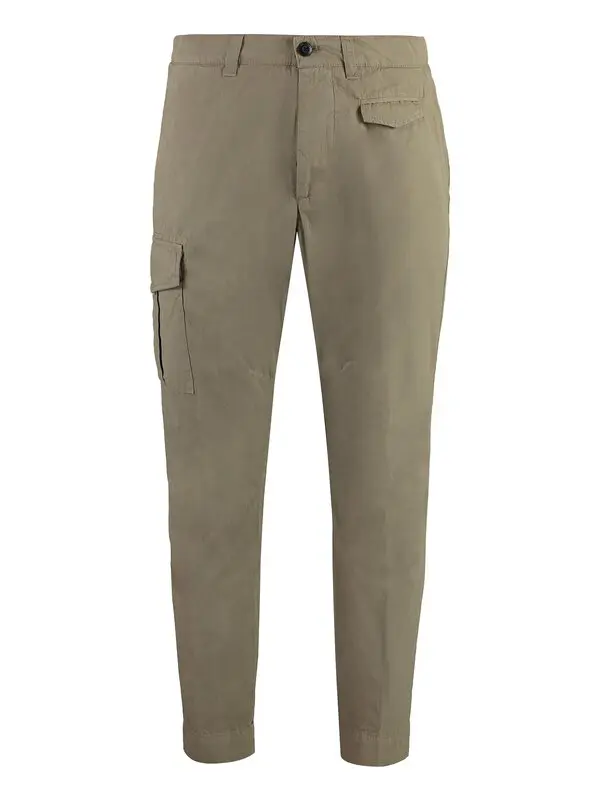 DONDUP Robin Cotton Trousers - Khaki