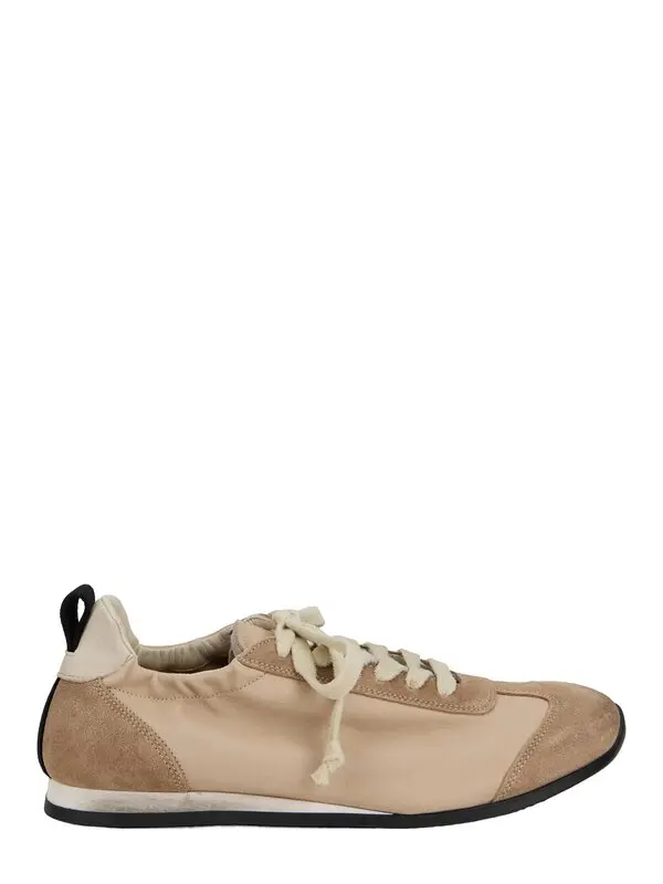 UMA WANG Calfskin Leather Lace-up Sneakers - Beige