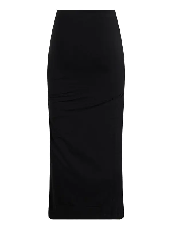 TOTEME Long Slim-fit Skirt - Black