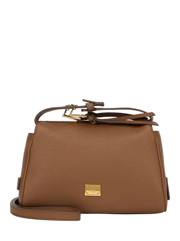 Dolce & Gabbana Vittoria Leather Shoulder Handbag - Brown