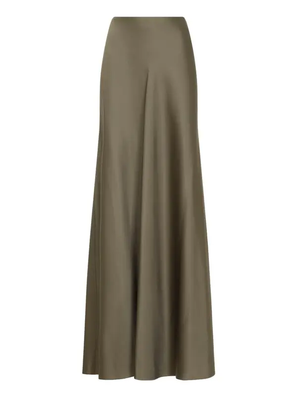 Ralph Lauren Masina Maxi A-line Skirt - Brown