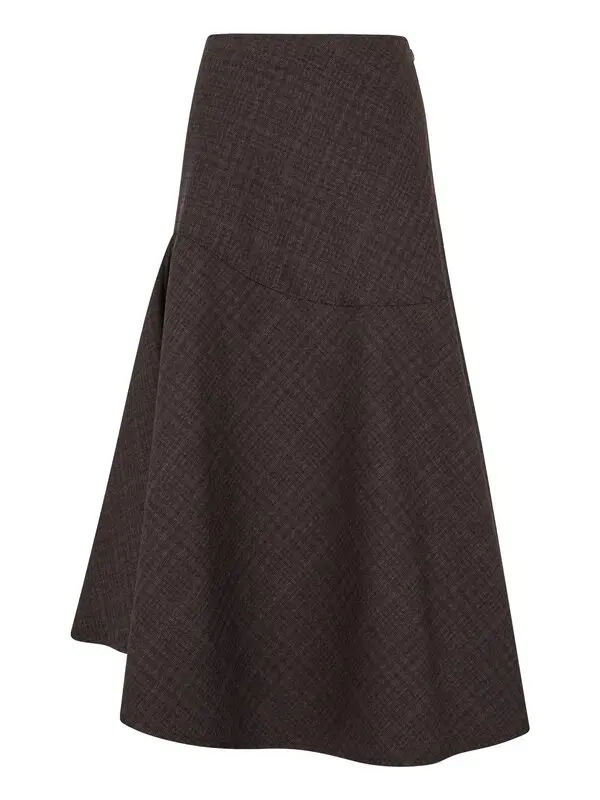 Our Legacy Maxi Skirt With Flowing Silhouette - Brown