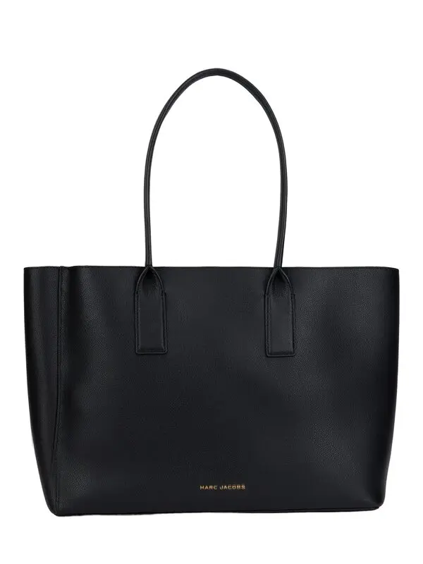 Marc Jacobs Calfskin Leather Tote Handbag - Black