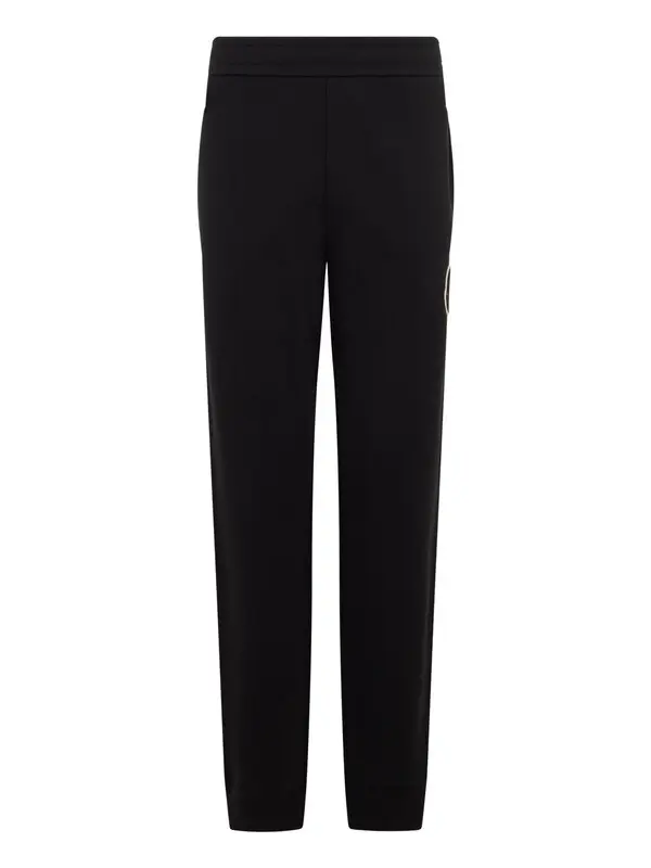 Moncler Sport Pants In Cotton - Black