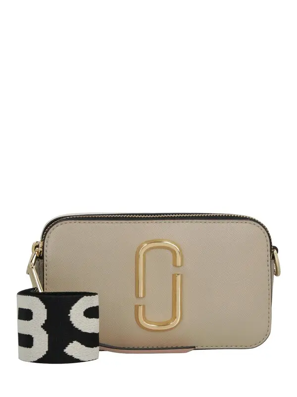 Marc Jacobs Snapshot Saffiano Leather Mini Camera Handbag - Beige