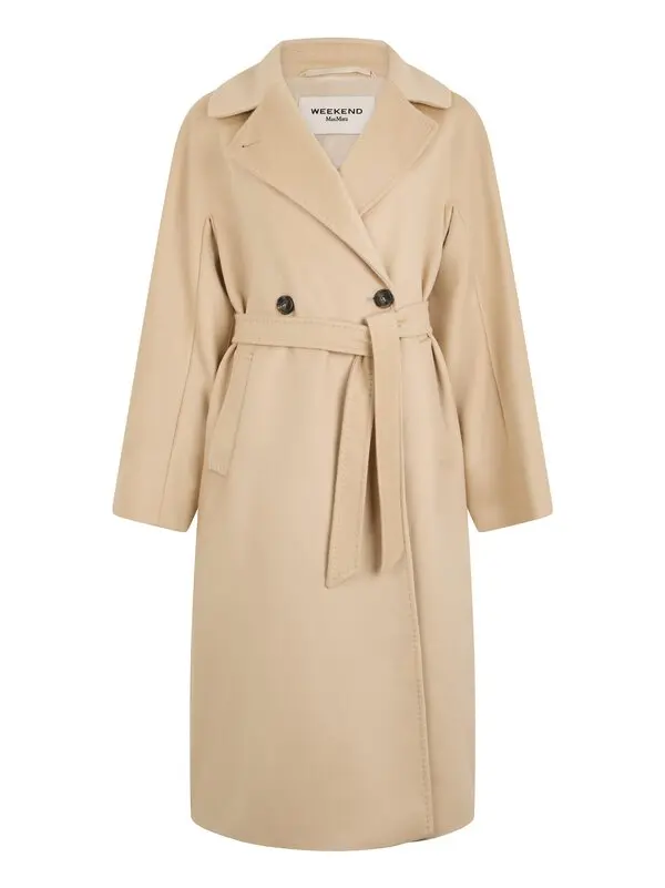 Max Mara Double-breasted Wool Jacket - Beige