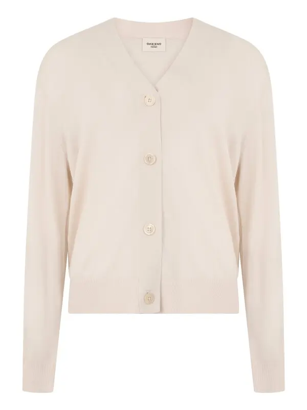 Max Mara Cropped Wool-silk-cashmere Cardigan - Ivory