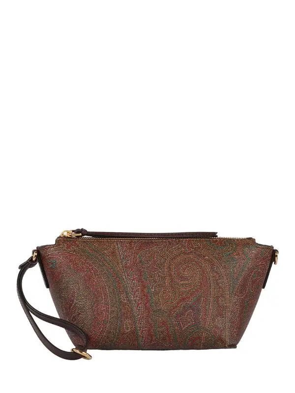 Etro Mini Arnica Jacquard Paisley Handbag - Brown