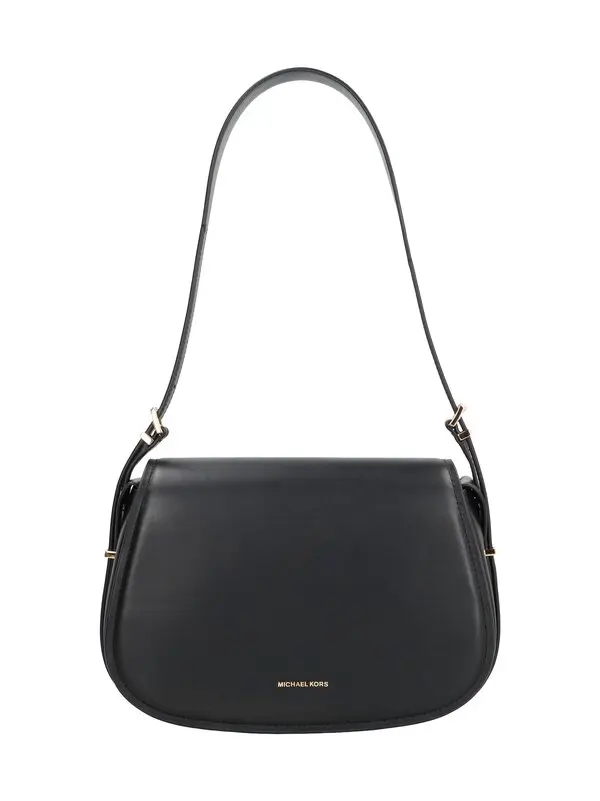 Michael Kors Lydia Leather Crossbody Handbag - Black