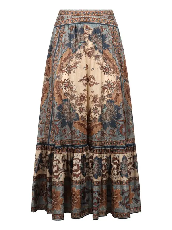Zimmermann Ascension Silk Mini Skirt - Multicolor
