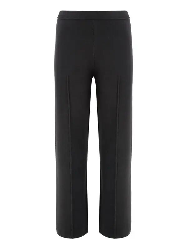 Calvin Klein Knit Trousers With Elastic Waist - Black