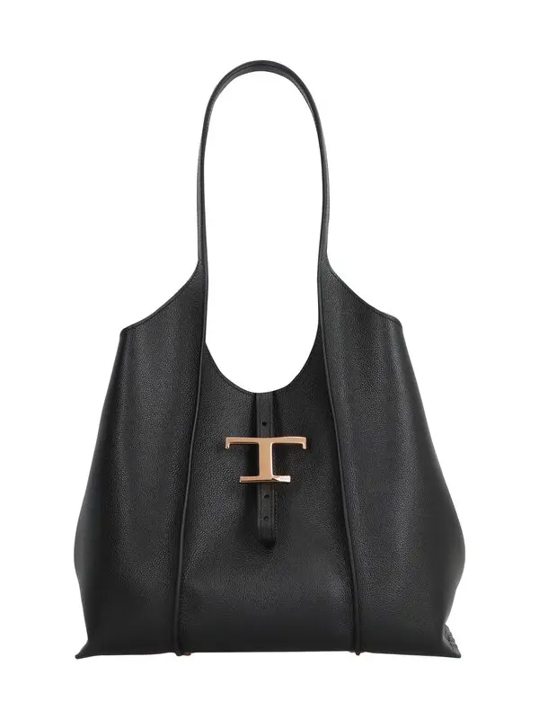 TOD`S Tod's T Timeless Mini Grainy Leather Tote Handbag - Blue