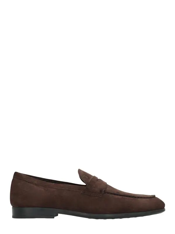 TOD`S Tod's Suede Penny Loafers - Brown