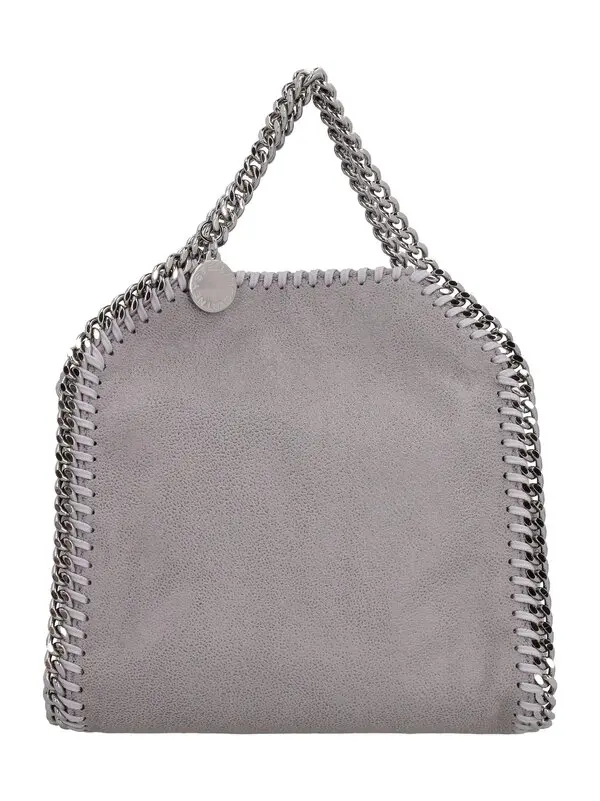 Stella McCartney Mini Falabella Handbag In Shaggy Deer Fabric - Grey