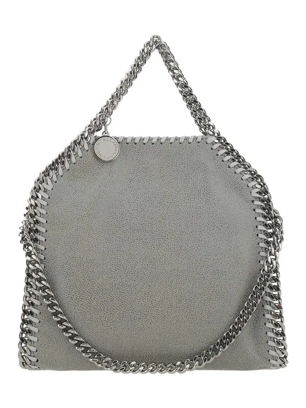 Stella McCartney Mini Falabella Handbag In Shaggy Deer Fabric - Grey
