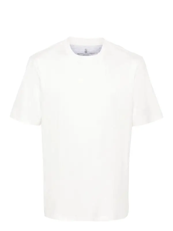 Brunello Cucinelli Crewneck T-shirt - Offwhite