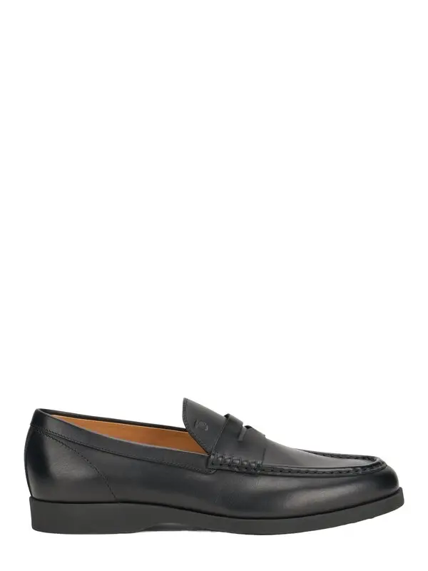 TOD`S Tod's Leather Slip-on Moccasin For - Black