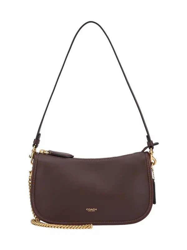 COACH Waverly Soft Leather Shoulder Handbag - Brown