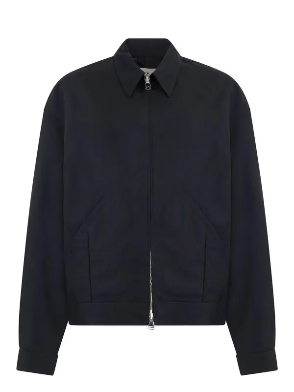 VALSTAR Fresh Wool Zip-up Jacket - Blue
