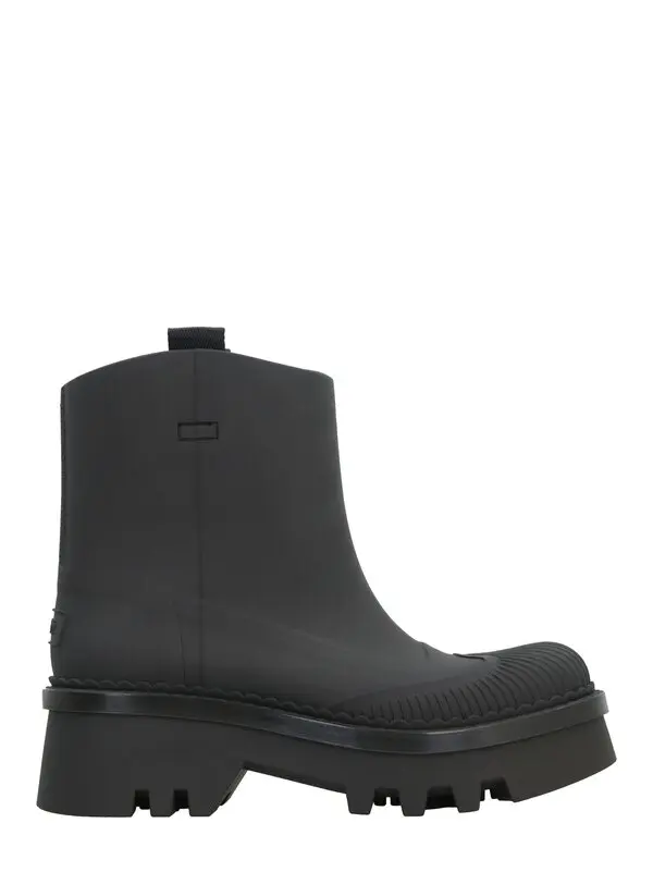 Chloé Rubber Round Toe Boots - Black