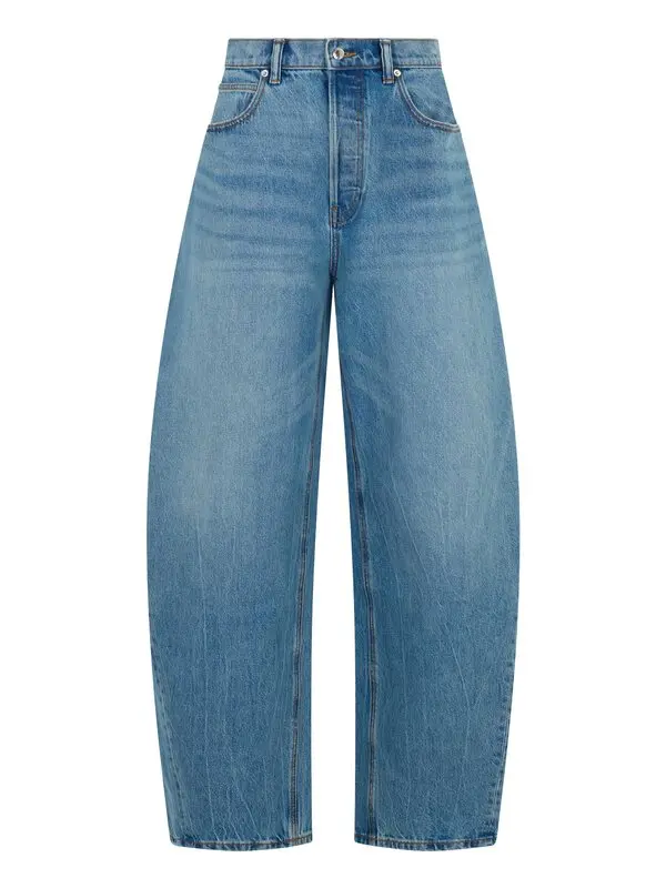 Alexander Wang High-waist Wide-leg Jeans With Belt - Denim