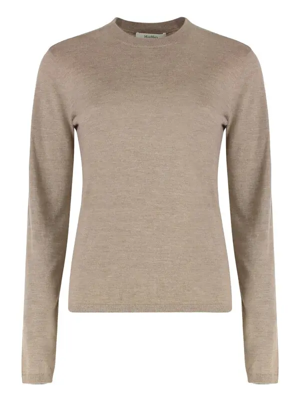 Max Mara Lightweight Seamless Cashmere Knit Sweater - Beige
