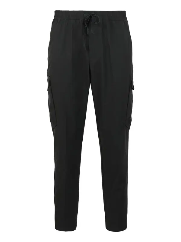 BOSS Slim-fit Elastic Poplin Cargo Pants With Quick-dry Finish - Black