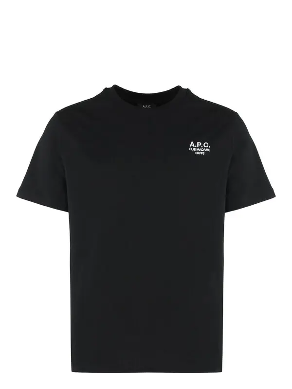 A.p.c. Standard Crew-neck T-shirt In Cotton - Black
