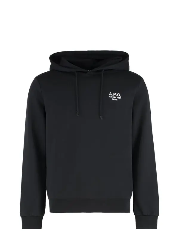 A.p.c. Logo Hoodie - Black