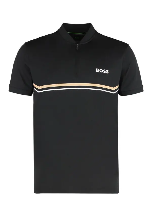 BOSS Slim Fit Polo For Polished Casual Looks - Black