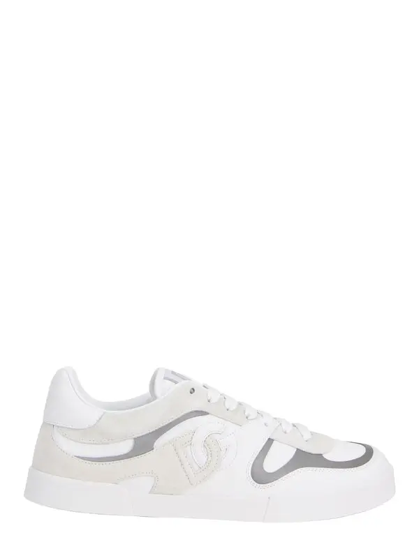 Dolce & Gabbana Portofino Leather Sneaker - White