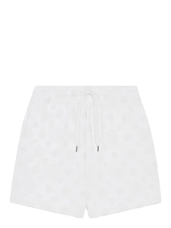 Casablanca Monogram Embossed Shorts - White