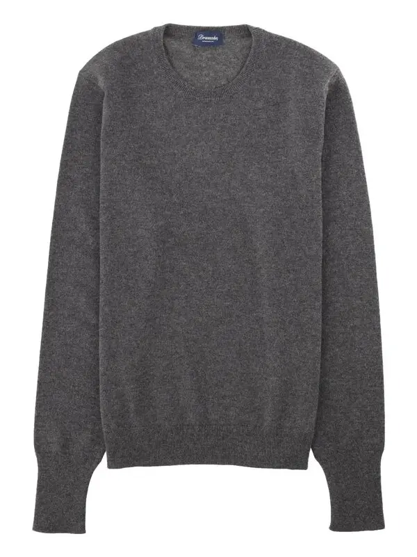 DRUMOHR Round Neck Cashmere Pullover - Grey
