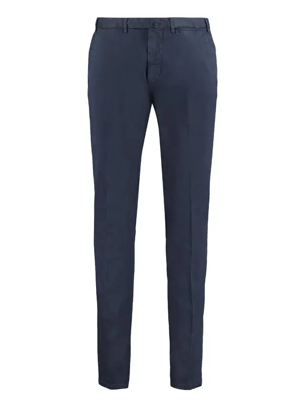 THE ALPHABET The Alphabet Stretch Cotton Chino Trousers For - Blue