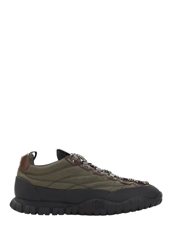 Miu Miu Recycled Polyamide Lace-up Shoes - Green