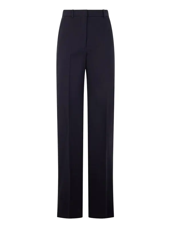 Max Mara High-waisted Straight-leg Trousers - Black