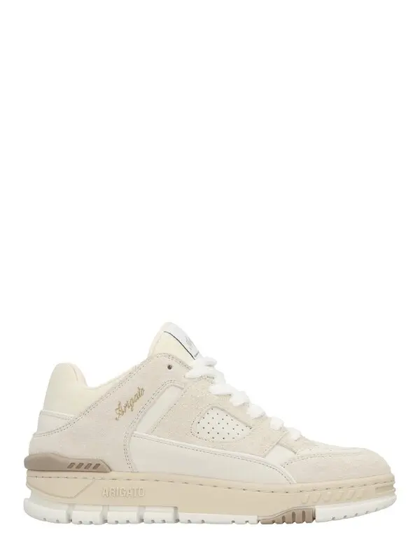 Axel Arigato Area Lo Fluffy Low-top Leather Sneakers - Beige