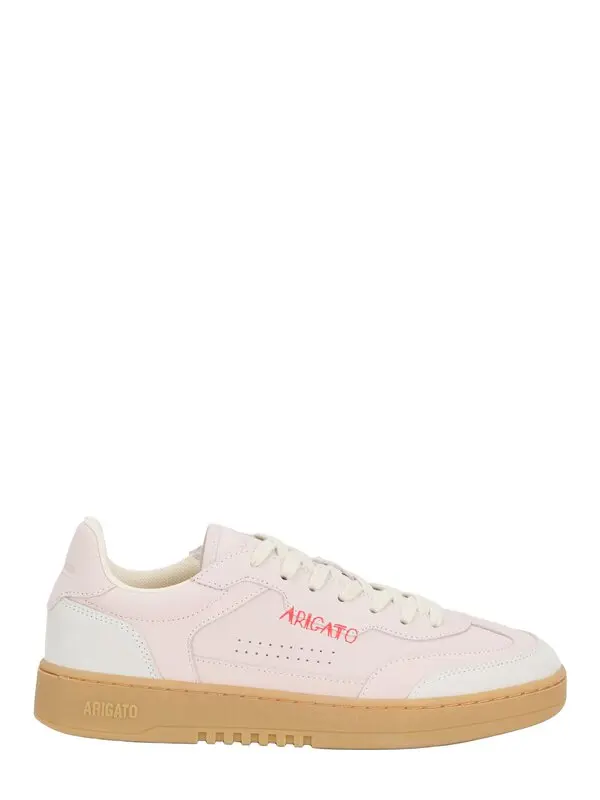 Axel Arigato Minimalist Leather T-toe Sneakers With Textured Sole - Pink