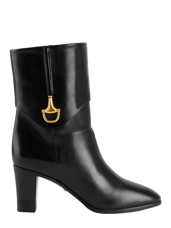 Gucci Miranda Ankle Boot With Horsebit Detail - Nero