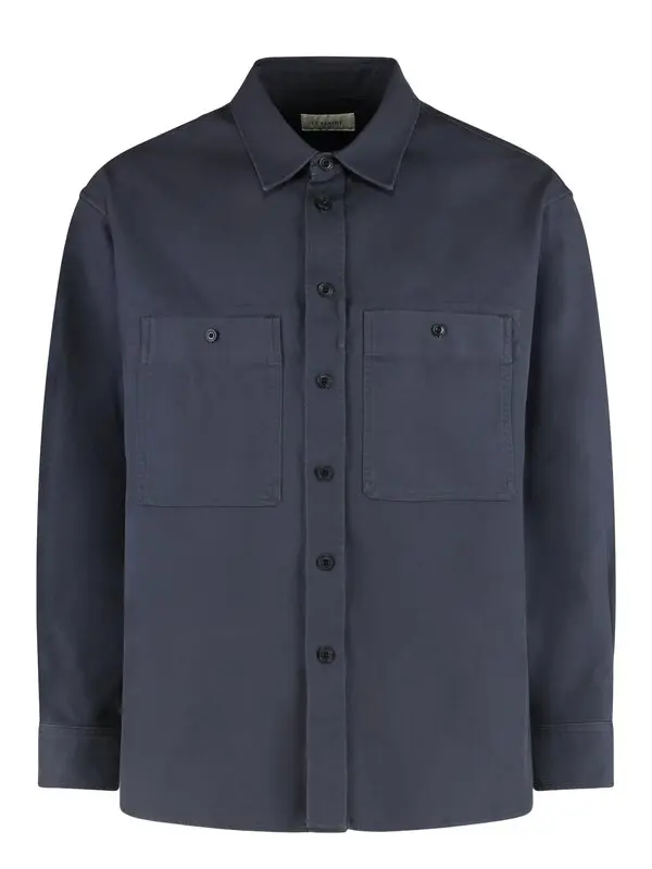 LEMAIRE Overshirt Utility In Cotton - Blue