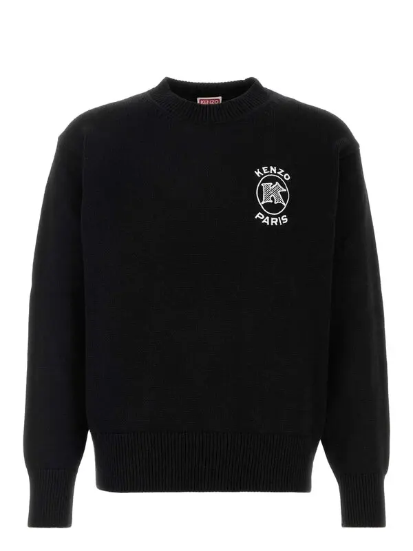 Kenzo Emblem Crewneck Jumper - Black