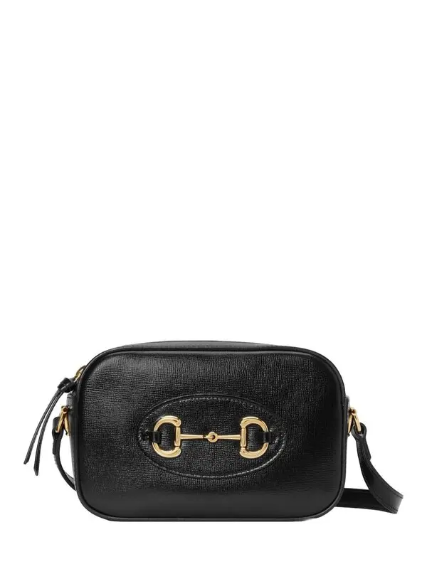 Gucci Horsebit 1955 Small Shoulder Crossbody Handbag - Black