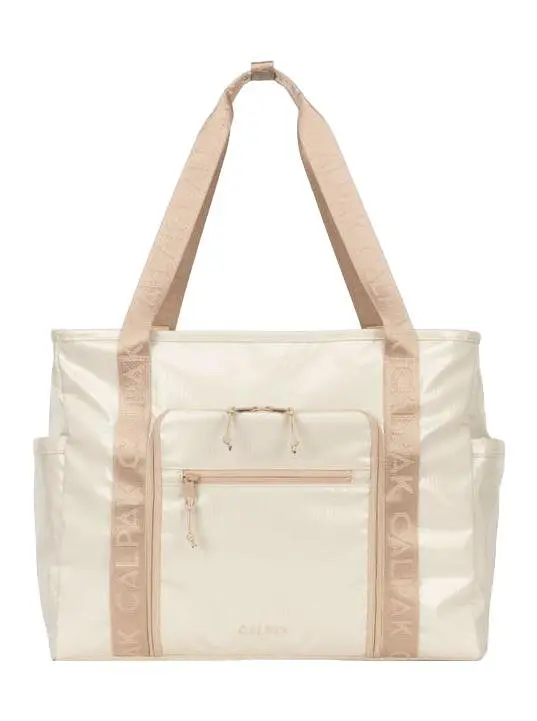 CALPAK Terra 35l Water-resistant Zip Tote - White Sands