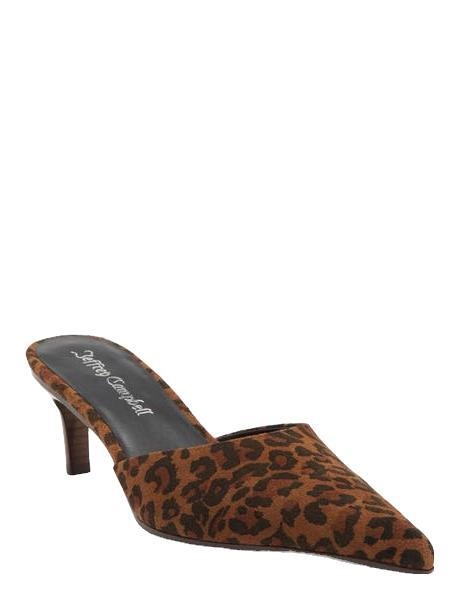 Jeffrey Campbell Claudina Mule - Tan Leopard Suede