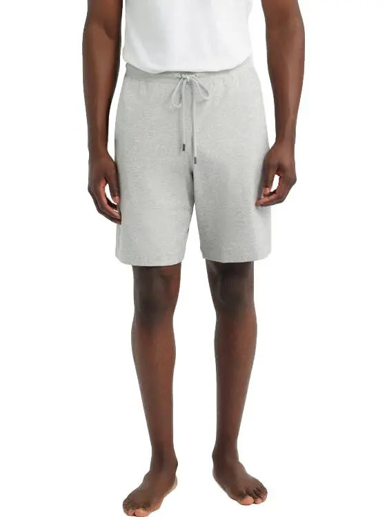 Daniel Buchler Stretch Cotton Lounge Shorts - Grey Heather